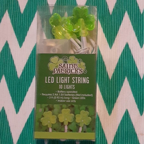 Holiday | Set Of 2 Shamrock St Patricks Day Light Strings | Poshmark